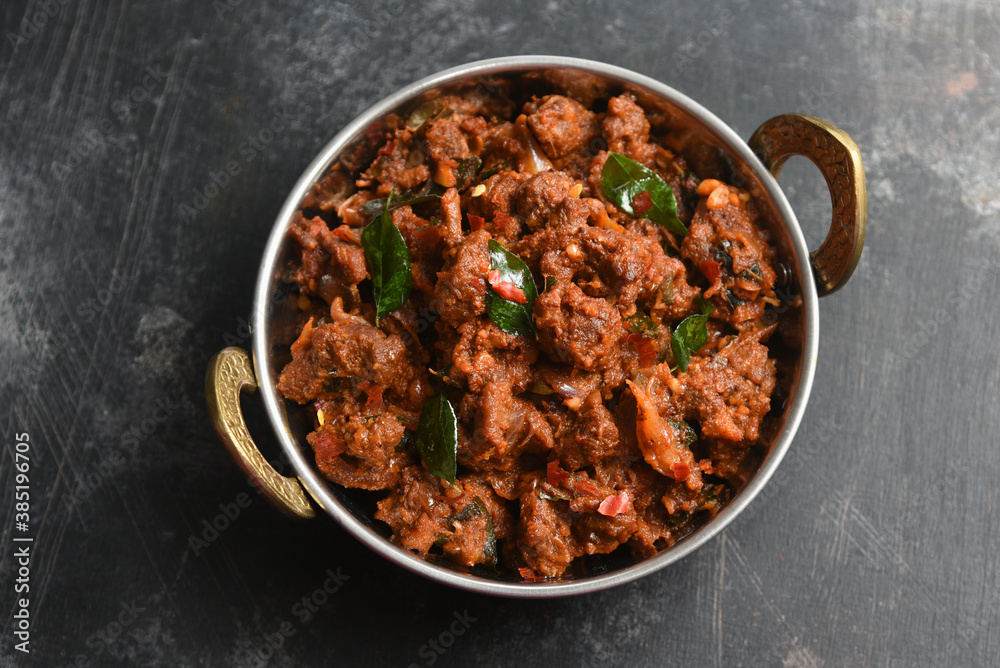 Traditional homemade Mutton curry from Asian cuisine. Chukhandar gosht ...