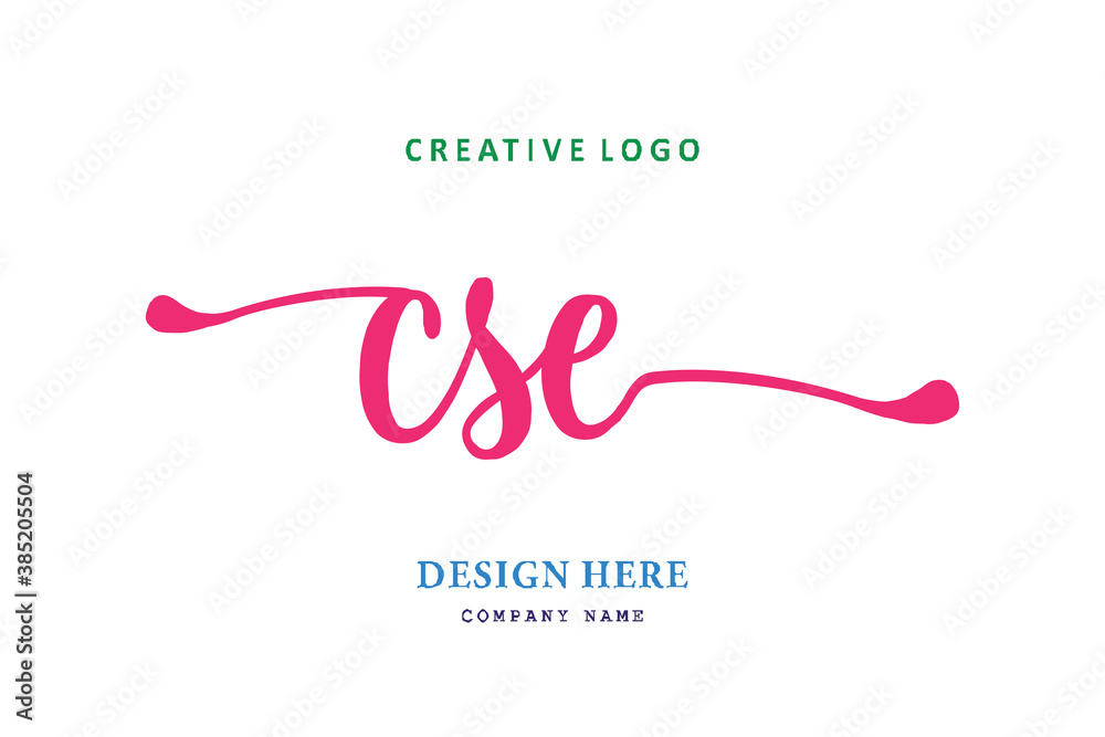 simple CSE typeface logo is easy to understand, simple and ...