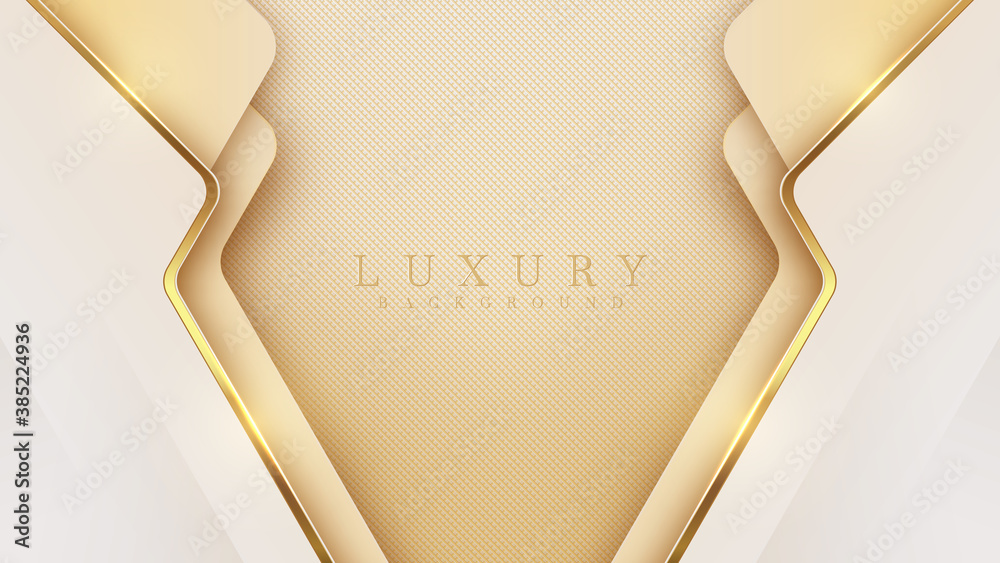 Luxury light yellow pastel abstract background combine with golden ...