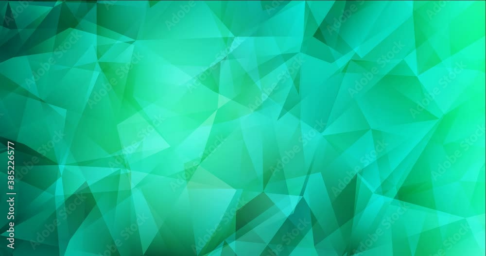 4K looping light green animated moving slideshow. Abstract holographic ...