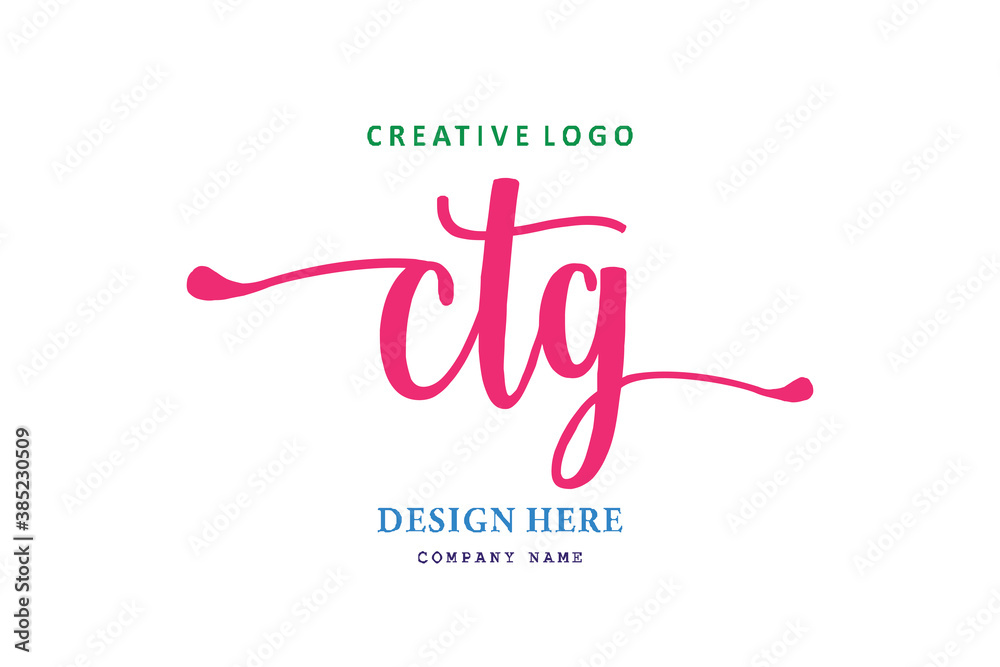 simple CTG letter arrangement logo is easy to understand, simple and ...
