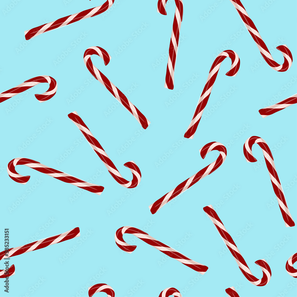 Candy cane backdrop on light blue background - funny hand drawn doodle ...