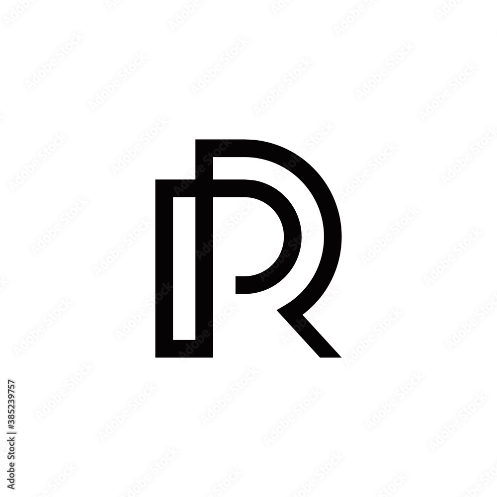 r p rp pr initial logo design vector symbol graphic idea creative Stock ...