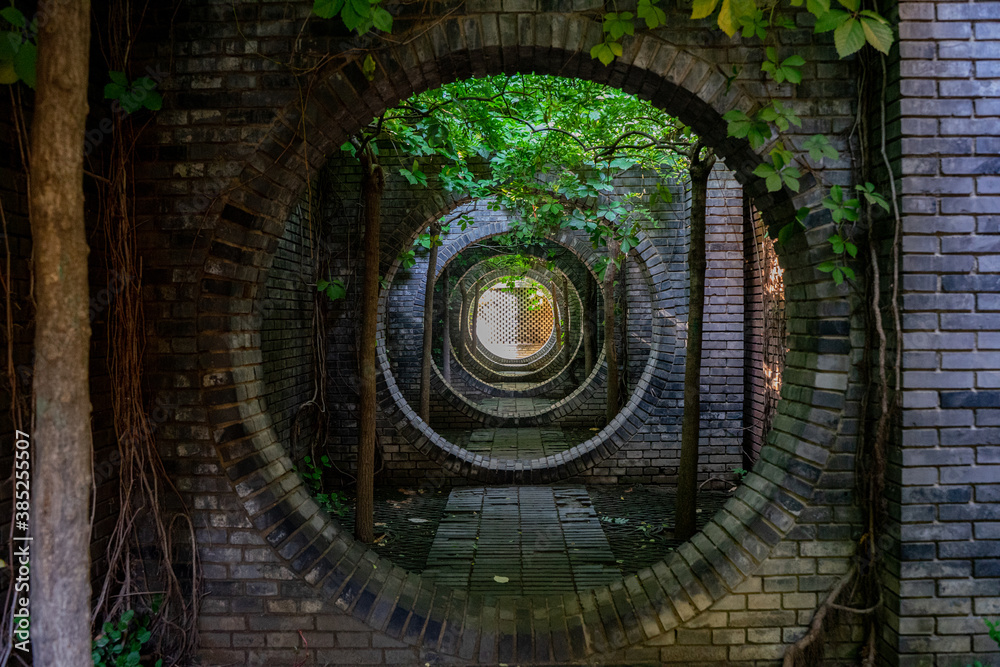Circular circulation door building structure Stock Photo | Adobe Stock
