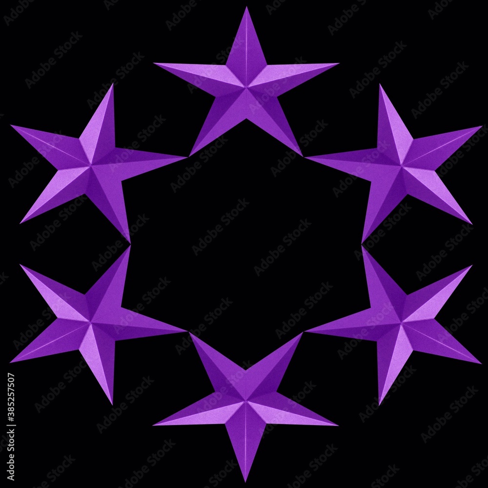 Animated Purple Stars Background