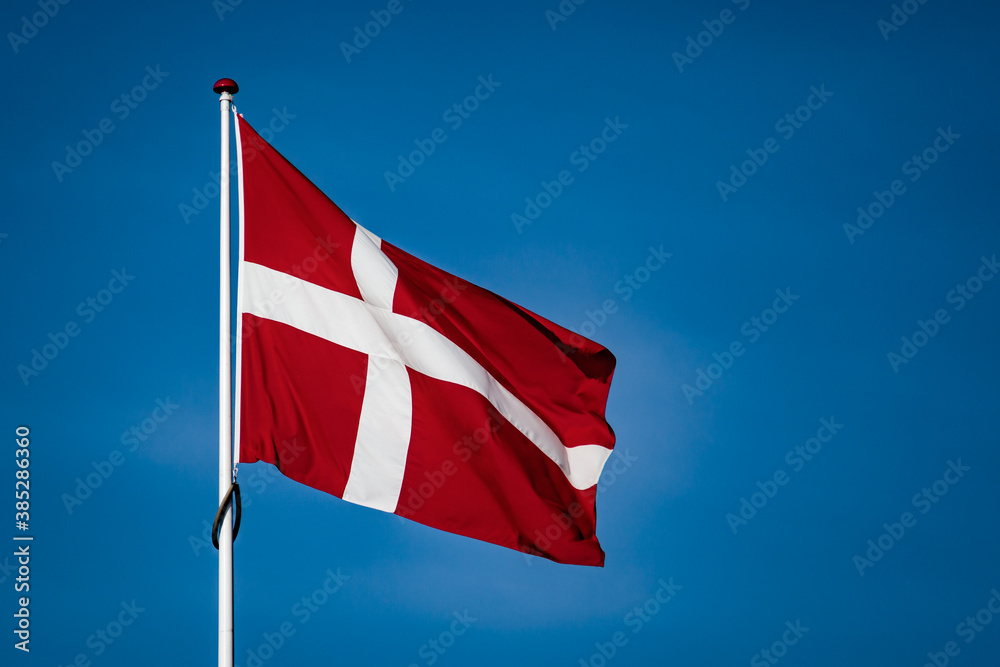 flag of Denmark, Danish flag Stock Photo | Adobe Stock