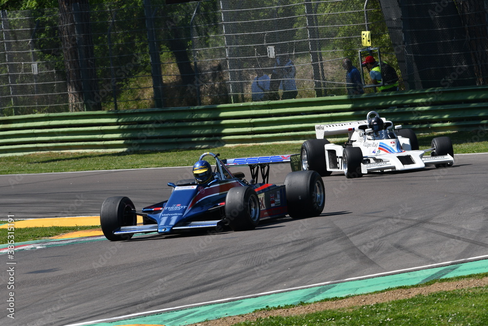 21 April 2018: unknown driver in action with historic F1 car Lotus 81 ...