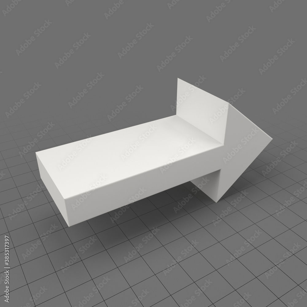 Right arrow symbol Stock 3D asset | Adobe Stock