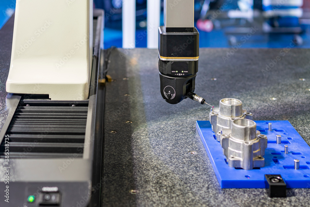 automatic multi coordinate measurement machine (CMM) during inspection ...