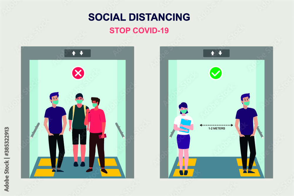Do and don't poster for covid 19 corona virus. Safety instruction for ...