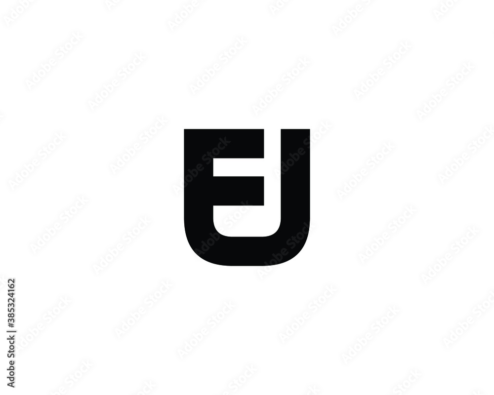 FU UF LETTER LOGO DESIGN VECTOR TEMPLATE. FU UF LOGO DESIGN. Stock ...