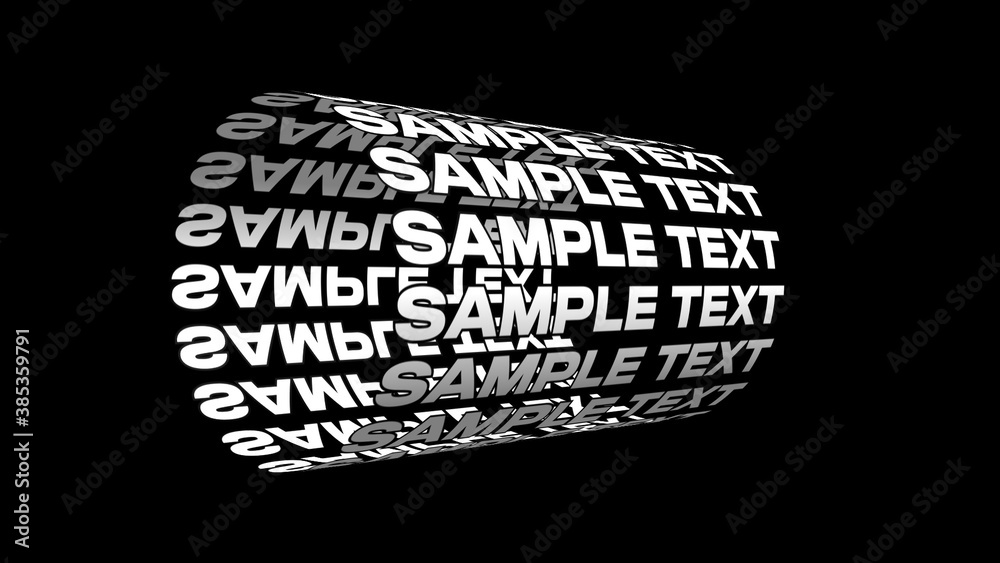 Bold 3D Cylinder Rolling Text Overlay Stock Template | Adobe Stock