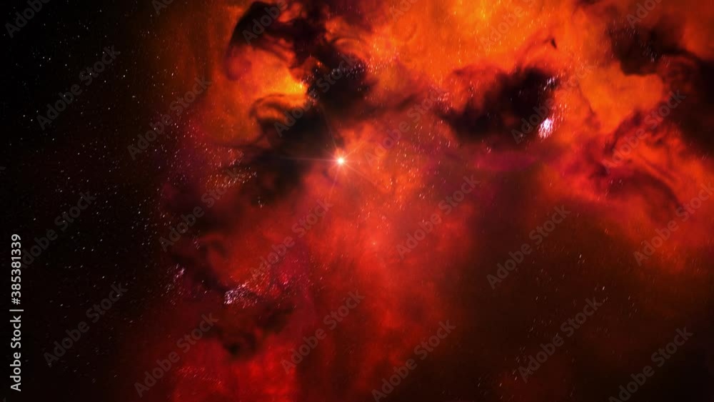 Spinning red nebula background, animated Stock Video | Adobe Stock