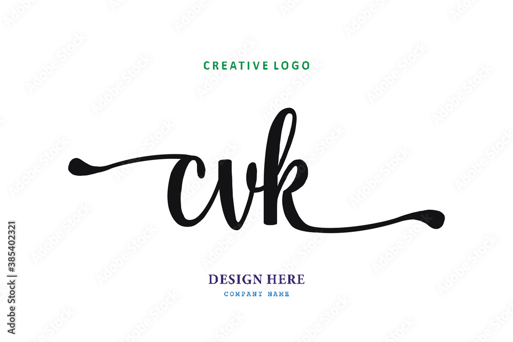 simple CVK letter arrangement logo is easy to understand, simple and ...