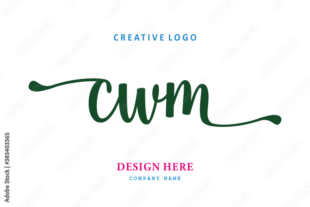 simple CWM letter arrangement logo is easy to understand, simple and ...