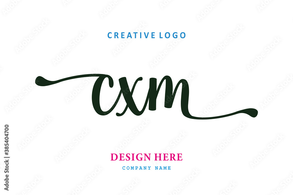 simple CXM letter arrangement logo is easy to understand, simple and ...