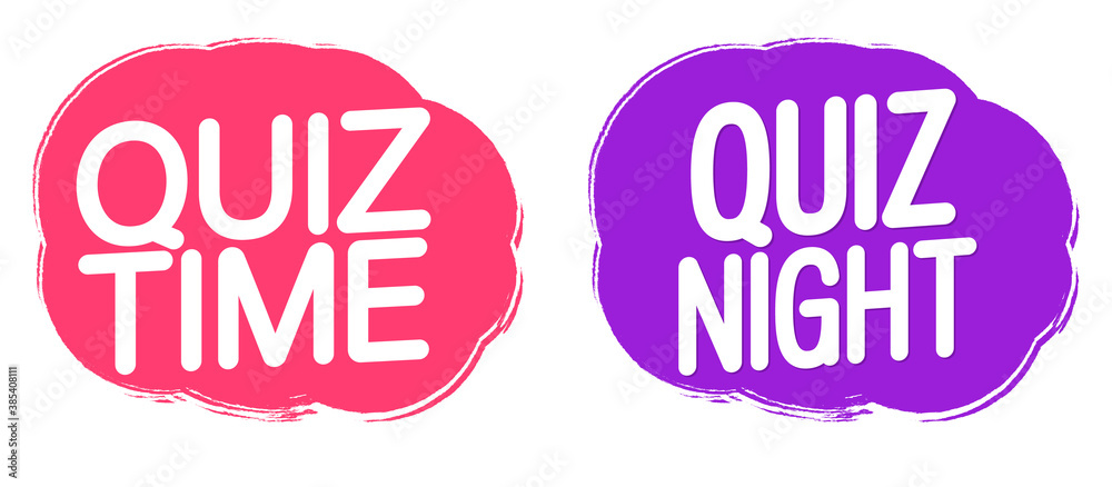 Quiz banners design template, vector illustration Stock Vector | Adobe ...