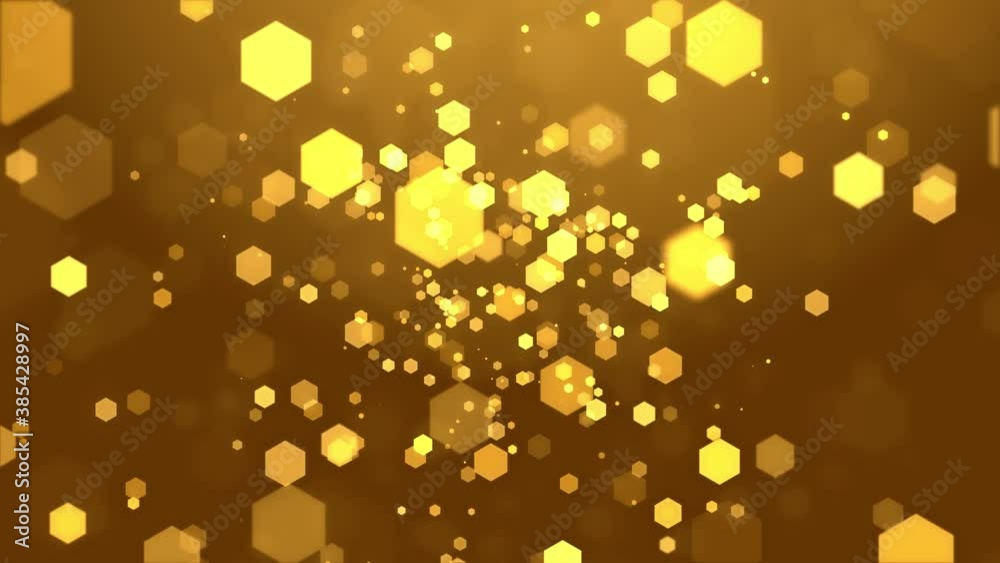 Space Golden background with particles. Space gold dust with stars 4K ...