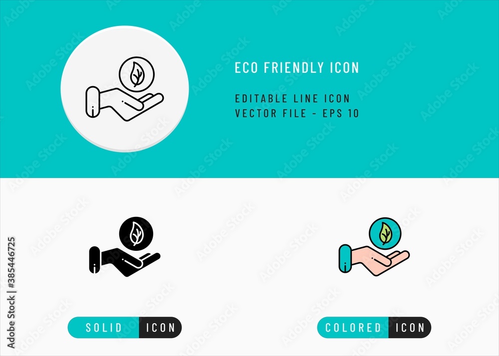 Eco friendly icons set editable stroke vector illustration. Safe ...