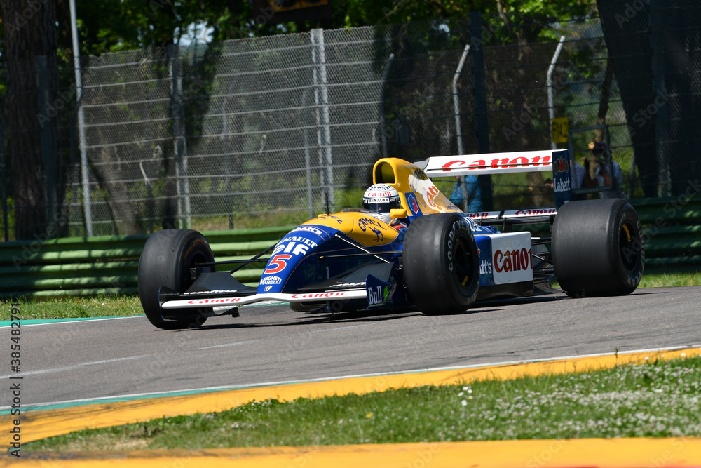 Imola, 27 April 2019: Historic 1992 F1 Williams FW14B ex Riccardo ...