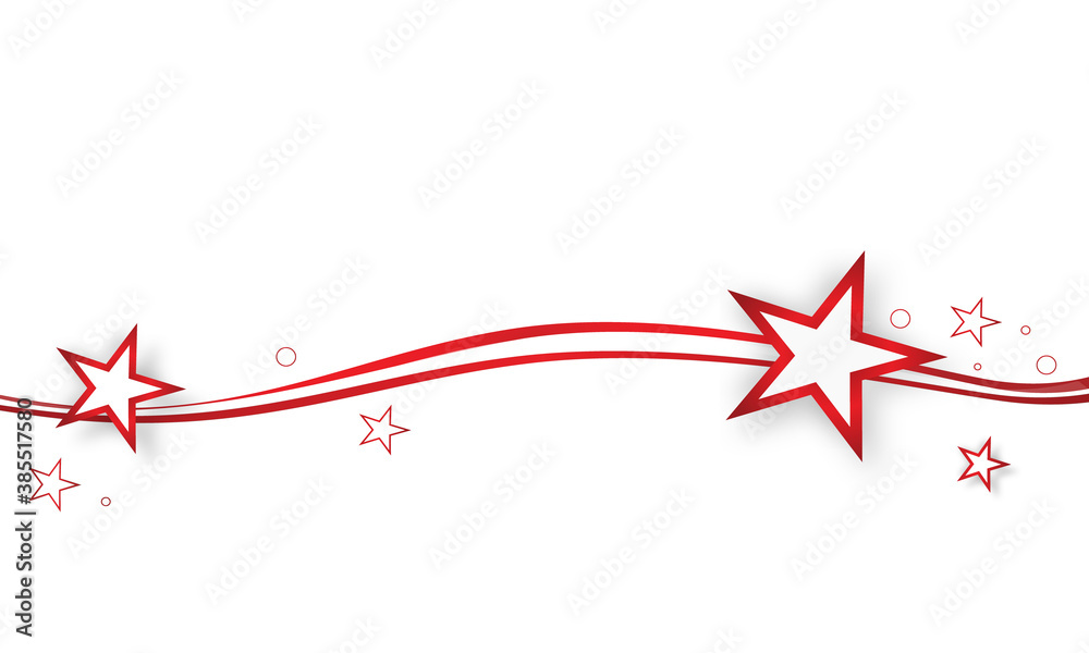 Stern Sterne Band Rot Red Banner Star Stars Welle Wellen Weihnachten ...