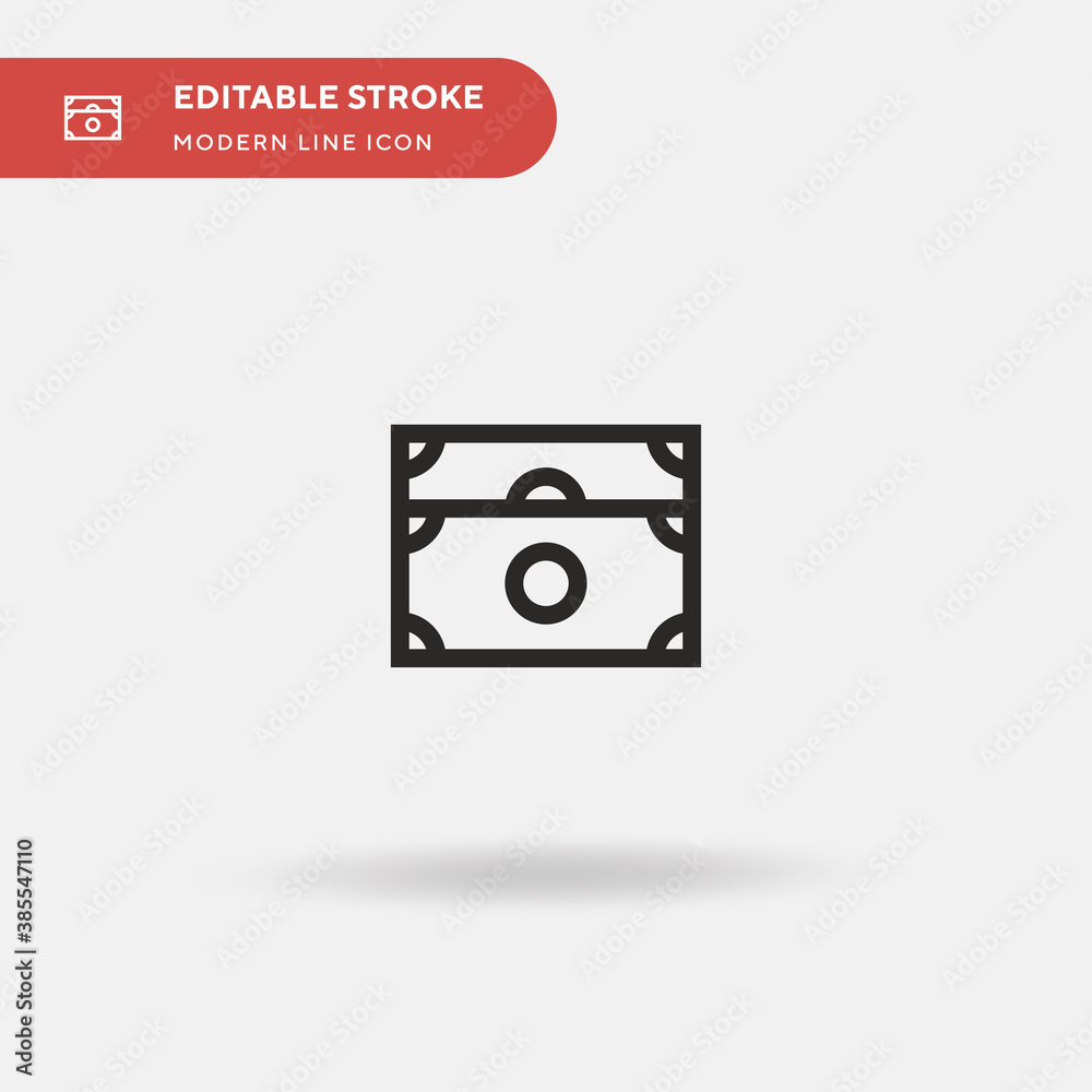 Bills Simple vector icon. Illustration symbol design template for web ...