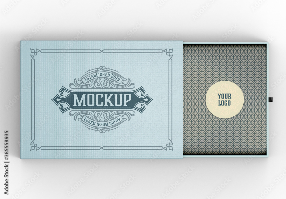 Box Mockup with Top View Stock Template | Adobe Stock