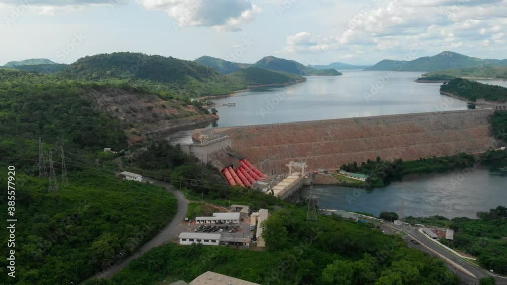 Hydroelectric Dam in Akosombo Ghana Stock Video | Adobe Stock