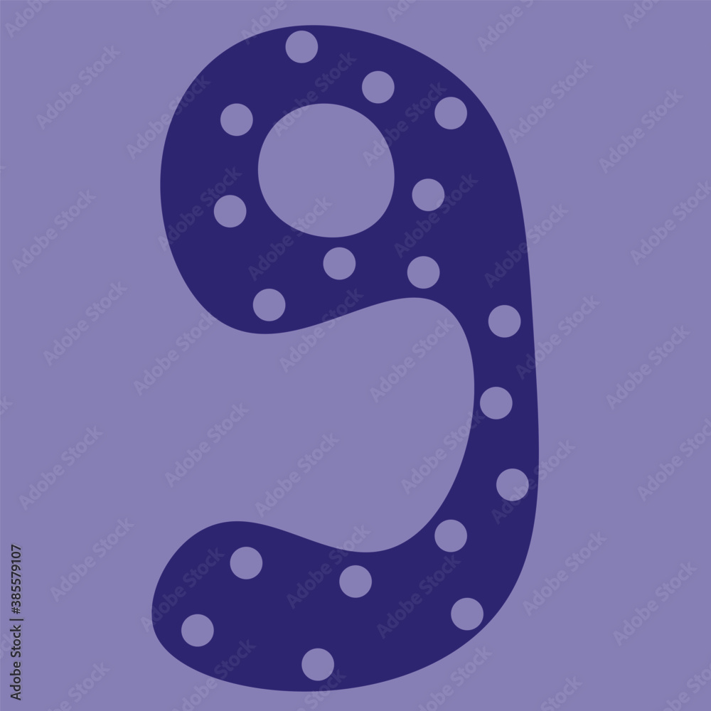 printing cards for children numbers vector illustration, numbers 1,2,3 ...