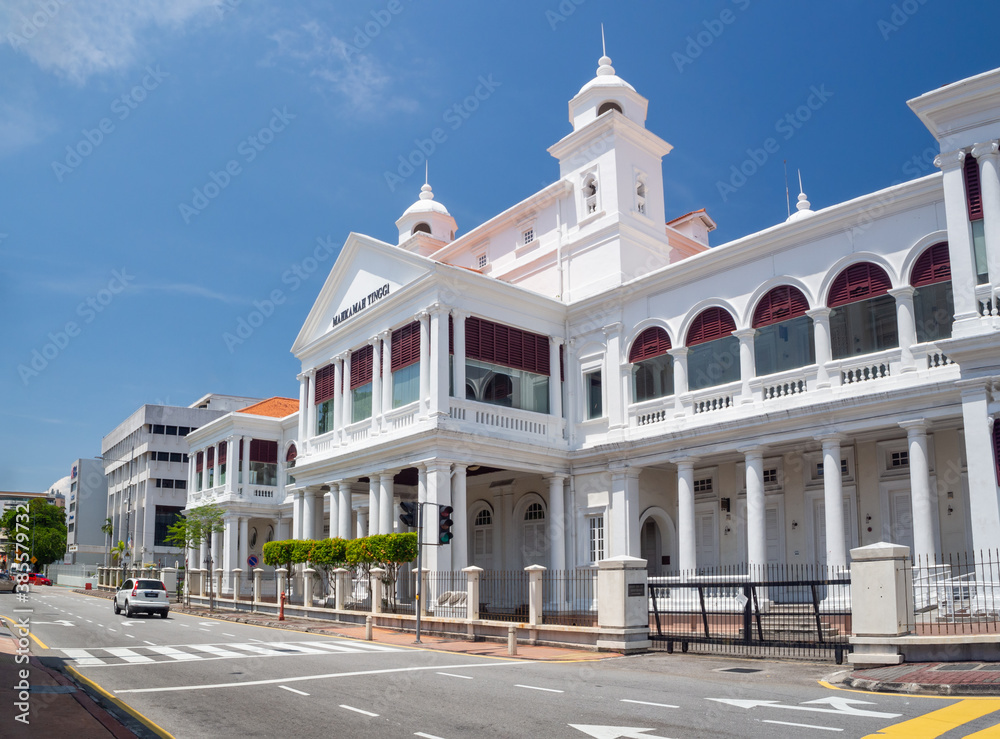 Penang, Georgetown, Malaysia. High Court colonial British building ...