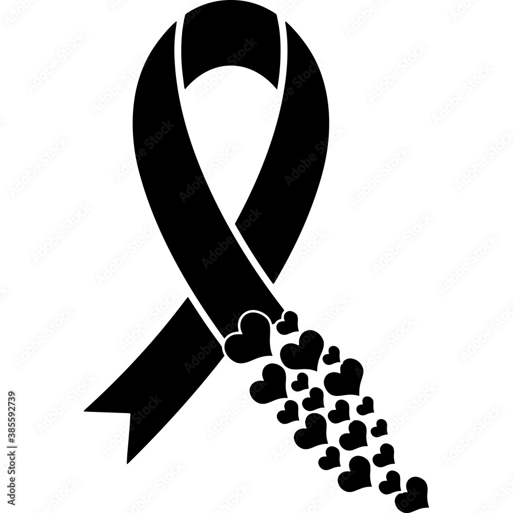 Awareness Ribbon Silhouette