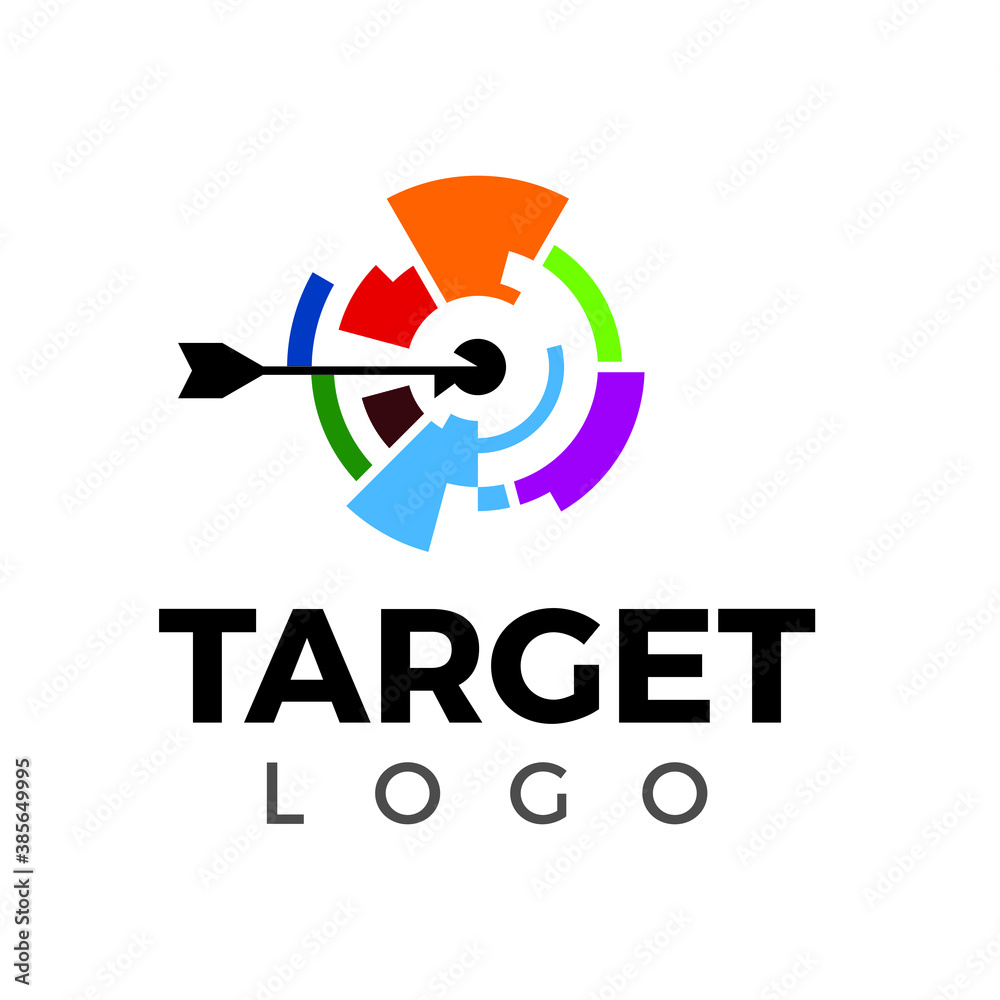Arrow Target Logo Vector Stock Vector | Adobe Stock
