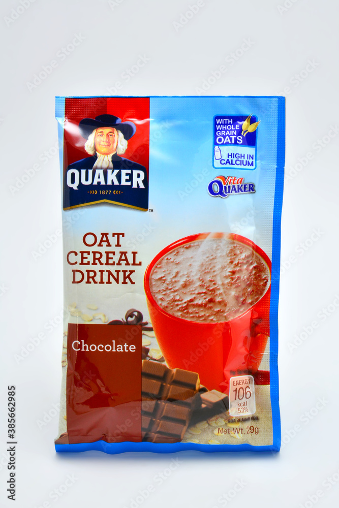Quaker oat cereal drink chocolate flavor sachet in the Philippines foto ...