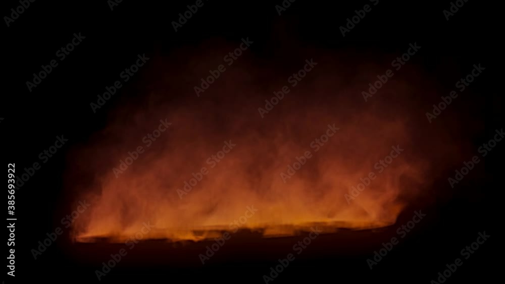 Smoke animation produced by fire, suitable for all kinds of burning ...