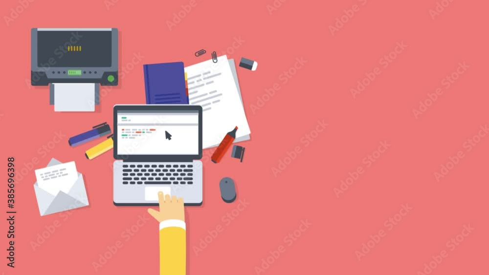 Illustration of Email Marketing, to add to your video. suitable for ...