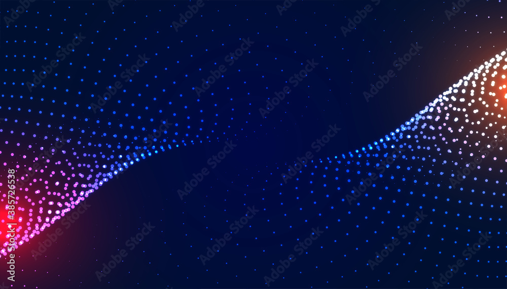 digital particle flowing mesh technology background design Stock Vector ...