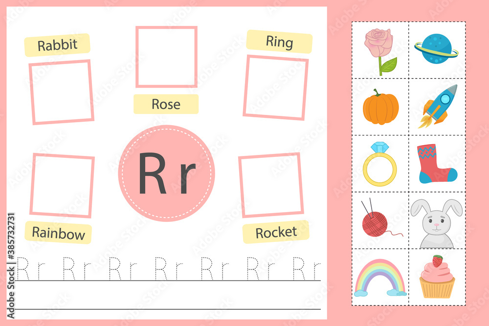 Alphabet tracing worksheet for preschool and kindergarten. Writing ...