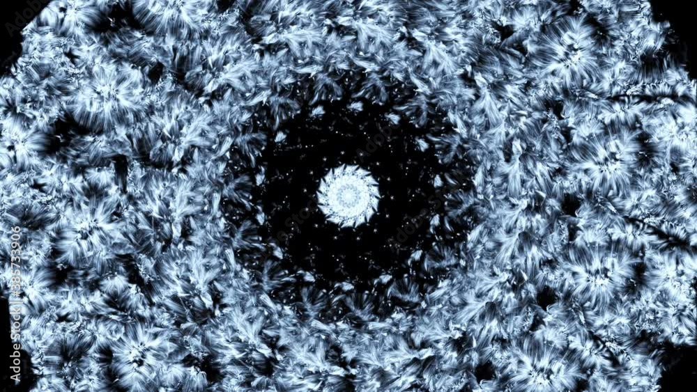 Ice Freezing Animation of the Screen from Borders to the Center with ...