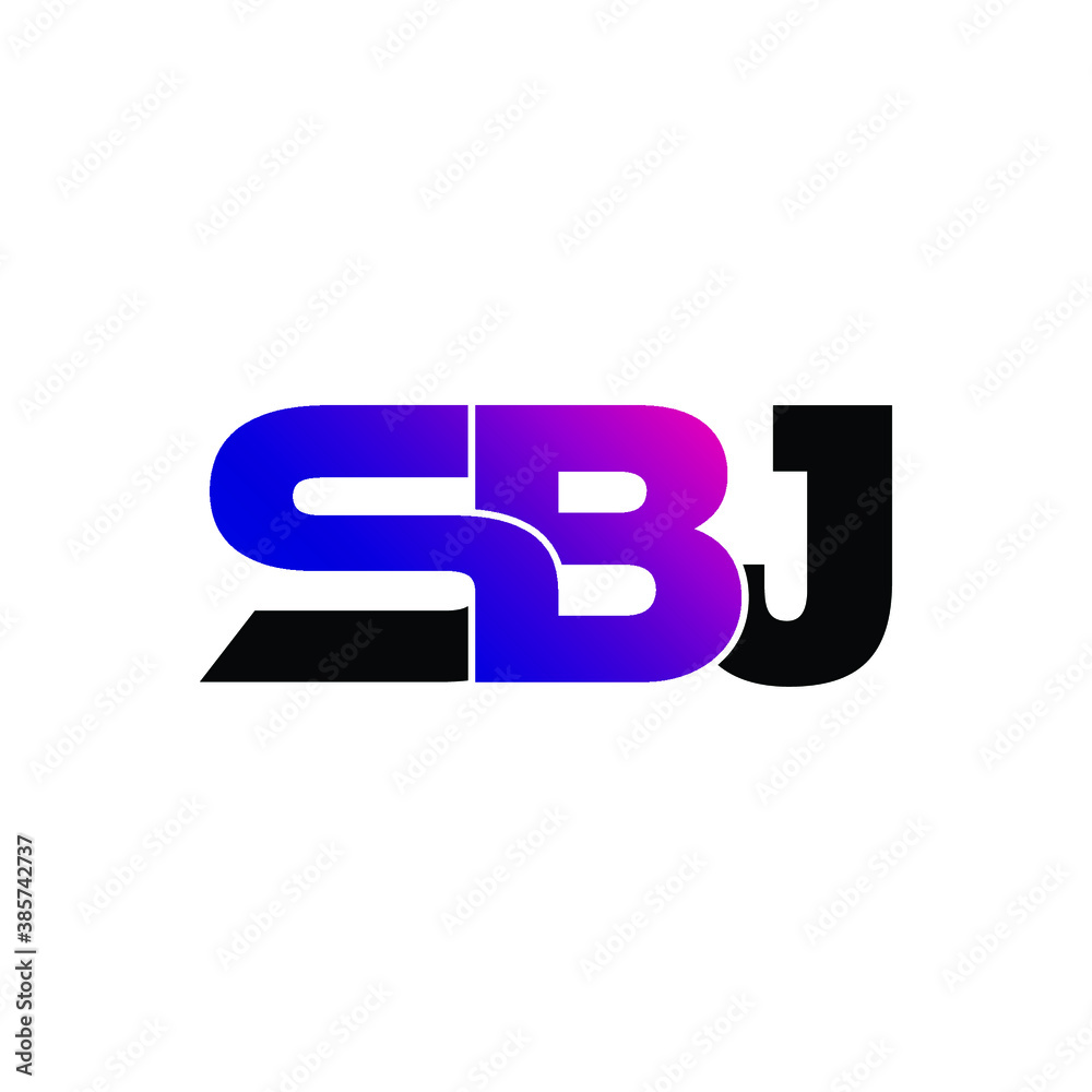 SBJ letter monogram logo design vector Stock Vector | Adobe Stock
