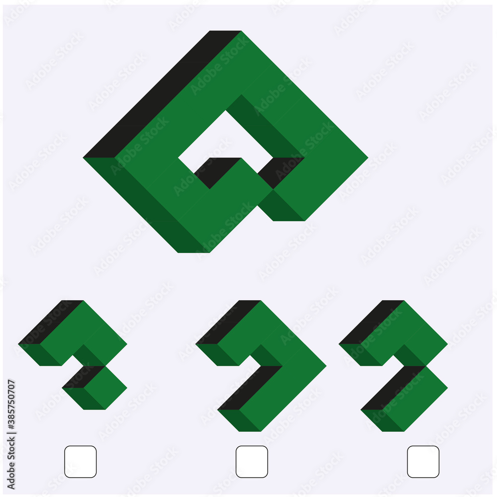 Intelligence question - cube completion test iq test - Vector Stock ...