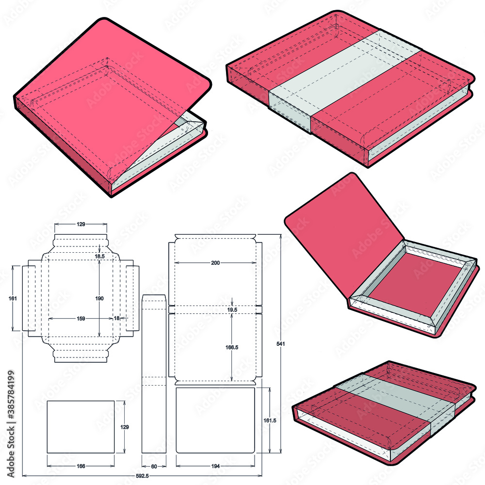Chocolate box that is shaped like a Book (Internal measurement 18x13x1 ...