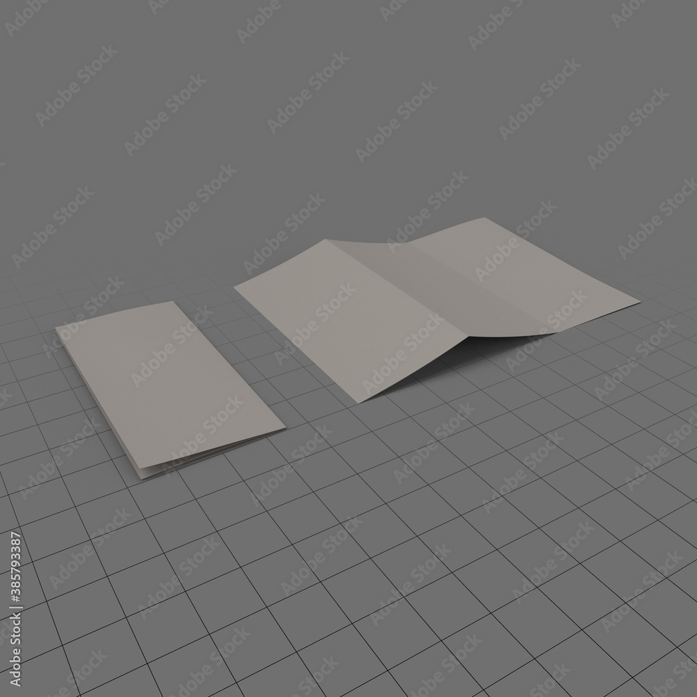 Open and closed brochures Stock 3D asset | Adobe Stock