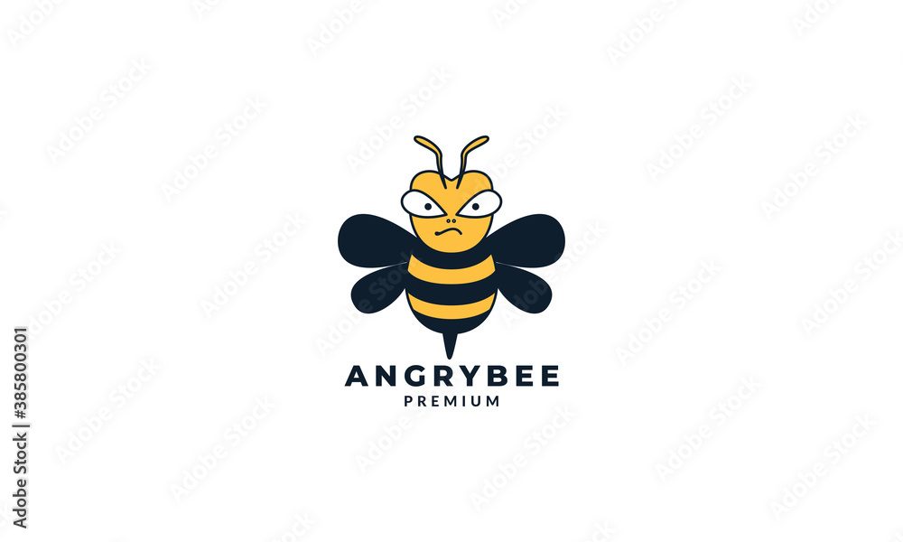 Angry Bee Logo
