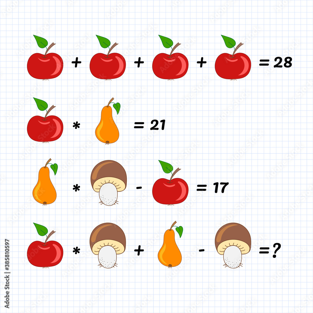 Mathematics Educational Game For Children Advanced Level Learning 
