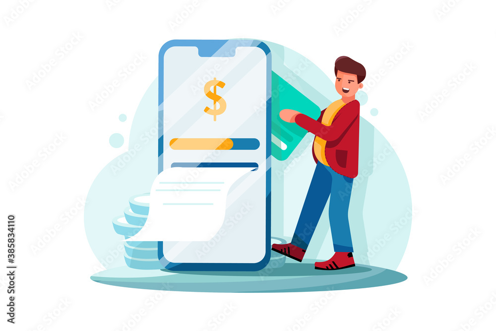 Payment System Vector Illustration concept. Can use for web banner ...