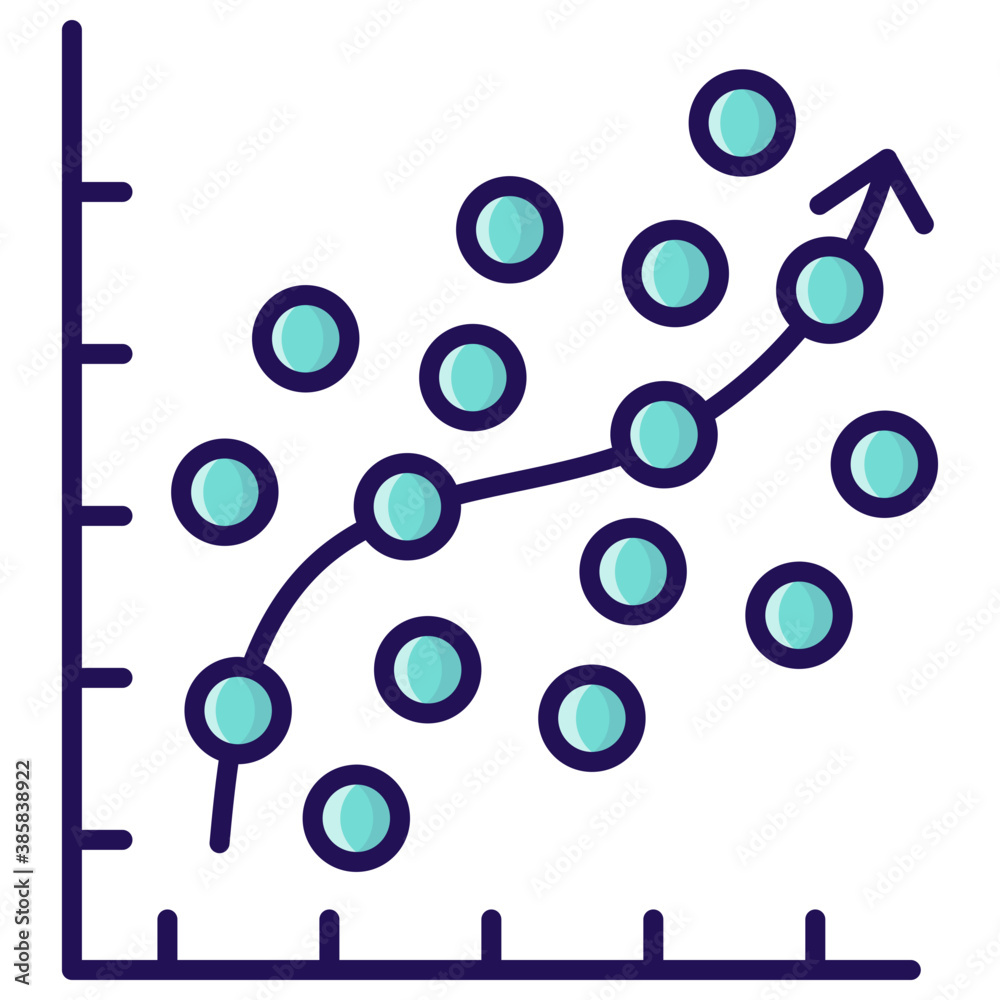 Regression Analysis Stock Vector | Adobe Stock