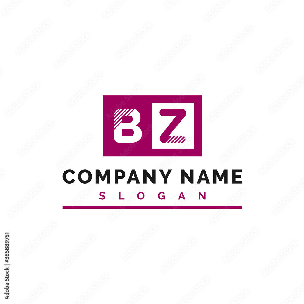 BZ Logo Design. BZ Letter Logo Vector Illustration - Vector Stock ...