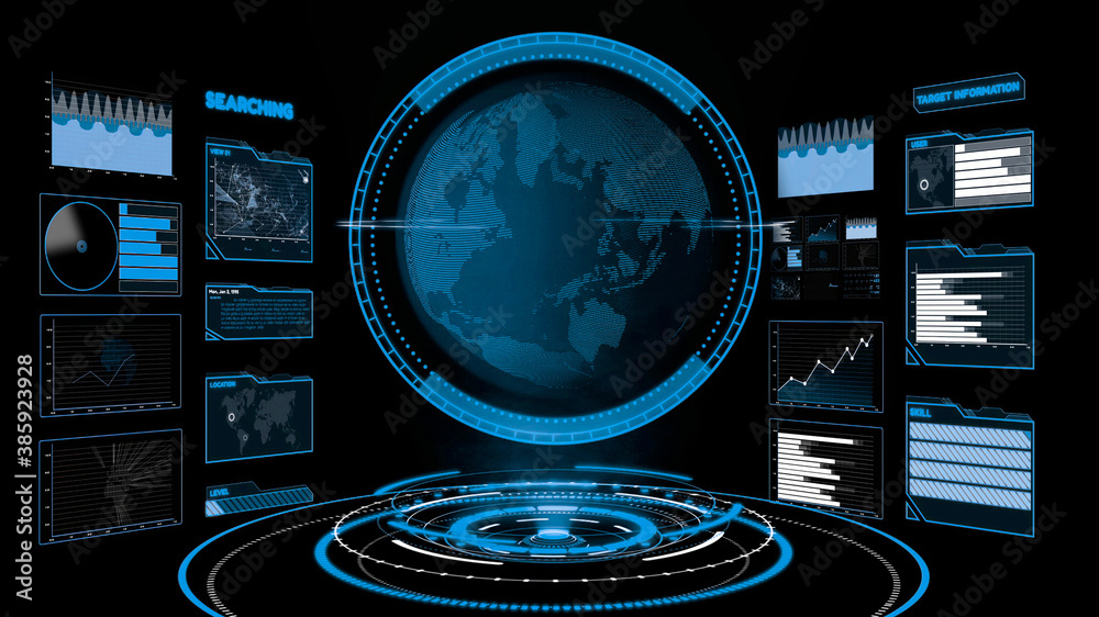 Futuristic user interface dashboard for big data analytic in ...