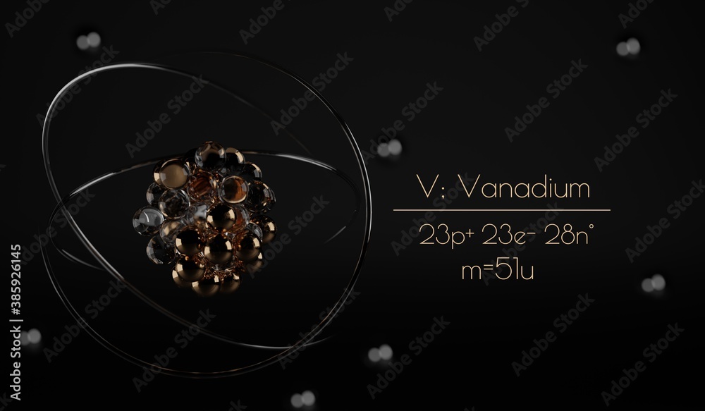 Vanadium Atom Model
