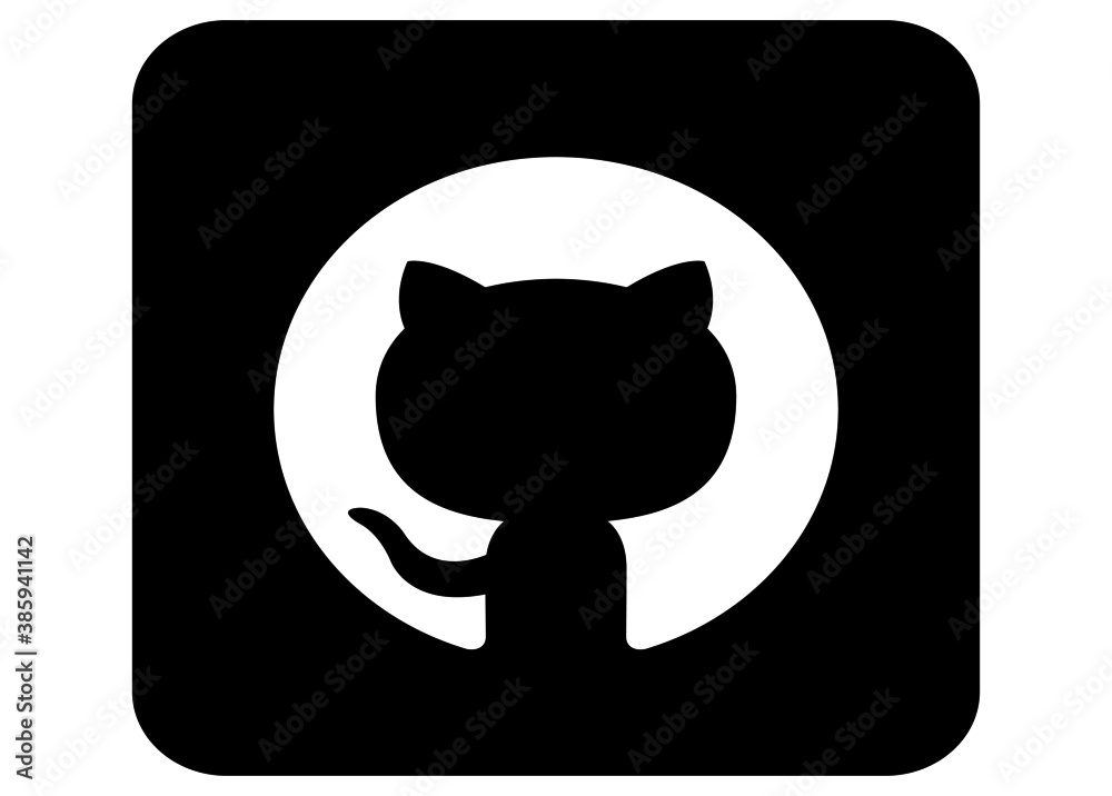 github Vector icon for apps and web Stock Vector | Adobe Stock